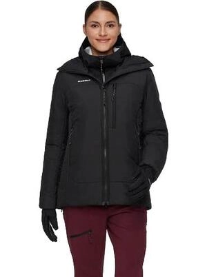 MAMMUT Rime Pro Belay In Hooded Jacket - Black
