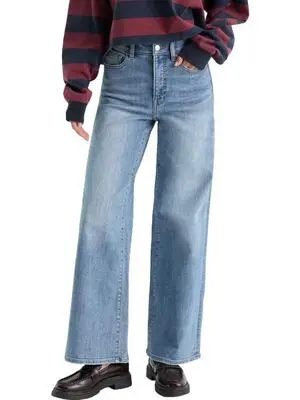 Good American Good Waist High Waist Palazzo Ankle Wide Leg Jeans - Cedarwick