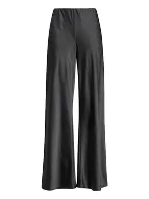 OPEN EDIT Satin Wide Leg Pull On Pants