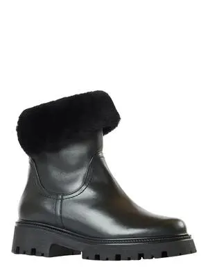 Aquatalia Mimi Genuine Shearling Boot - Black