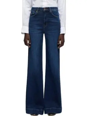 SEVEN Modern Dojo High Waist Flare Jeans - Blue Vibe