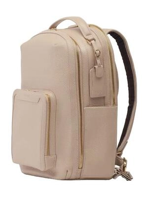WOOL & OAK Wool & Oak Expandable Leather Travel Backpack Frappe