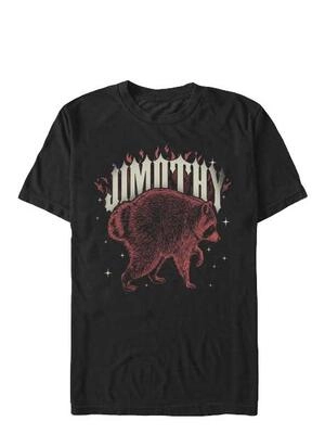 LOST GODS Epic Jimothy The Raccoon Short Sleeve T-shirt - Black