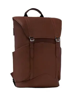 WOOL & OAK Full Grain Leather Travel Backpack - Oak