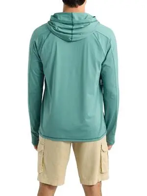 Tommy Bahama Hooded Rashguard With Upf 50+ Sun Protection - Dk Spa