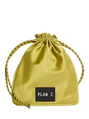 Plan C Satin Bucket Bag - Citron
