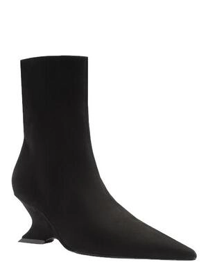 Schutz Siena Pointed Toe Wedge Bootie - Black