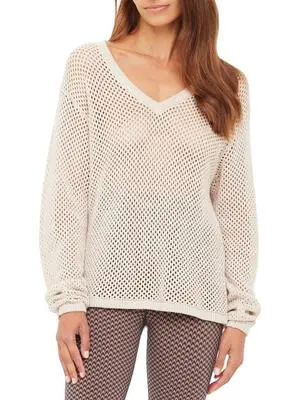 THE UPSIDE Josephine Organic Cotton Mesh Sweater