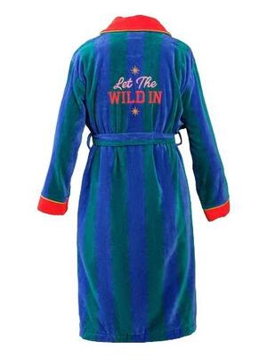 ZSA ZSA ZSU Tabea Embroidered Velvet 100% Cotton Luxe Comfort - Blue-green