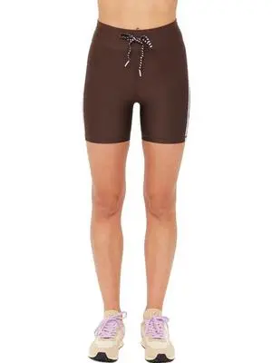 The Upside Oxford 5-inch Spin Shorts - Brown