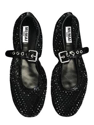 MI/MAI Romy Ballet Flat Shoes - Black
