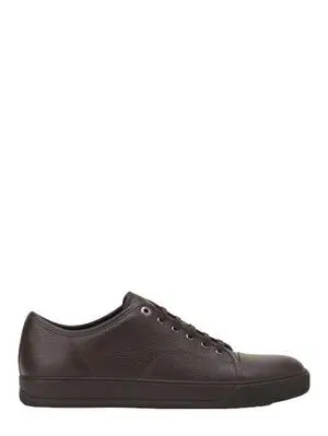 LANVIN Dbb1 Sneakers In Nappa And Grained Leather - Chocolate