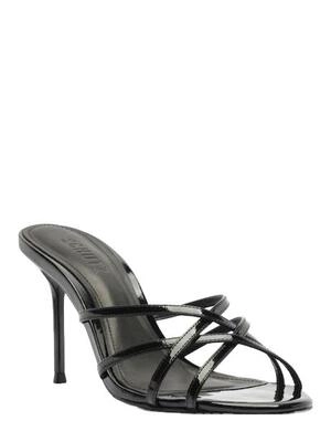 Schutz Marion Strappy Slide Sandal - Black