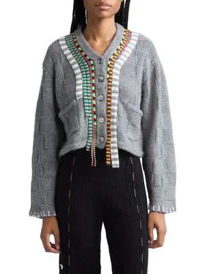 YANYAN Frosty V-neck Jacket - Grey