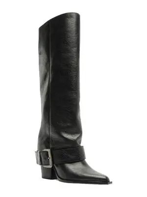 Schutz Parker Knee High Boot - Black
