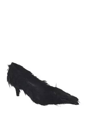 Jeffrey Campbell Nesting Pointed Toe Pumps With Feather Embellishment - Black