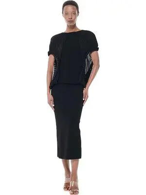 LEEM Knit Pencil Skirt - Black