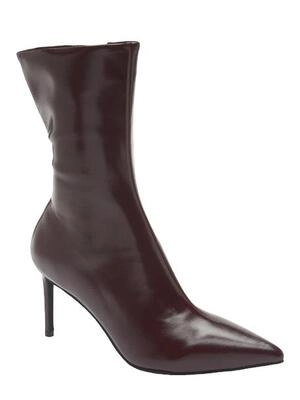Jeffrey Campbell Everynite Pointed Toe Faux Leather Bootie - Ruby Wax