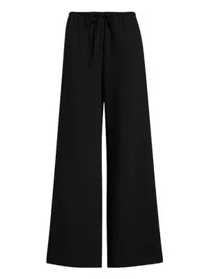 OPEN EDIT Icon Twill Pull-on Wide Leg Pants - Black