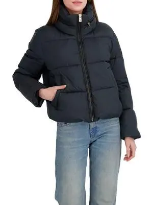 Tahari Dakota Quilted Puffer Jacket - Deep Teal