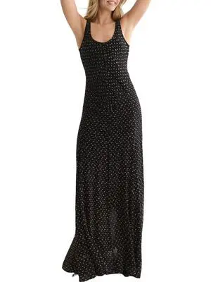 Scotch & Soda Metallic Dot Maxi Slipdress - Meteorite