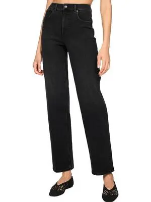 Spanx The '90s High Waist Straight Leg Jeans - Deep Space