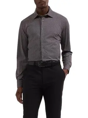 Bugatchi James Ooohcotton® Button-up Shirt - Black