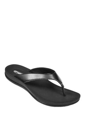 AEROTHOTIC Amicia Flip Flop With Orthotic Footbed - Black