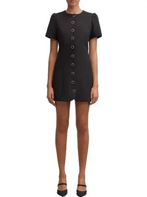 EVER NEW Elinda Button-up Minidress - Black