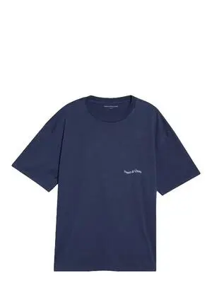 MUSEUM OF PEACE & QUIET Stencil Graphic T-shirt - Navy