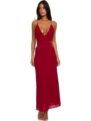 SASHA THERESE Sia Maxi Dress Red