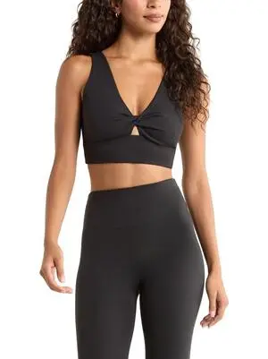 Zella Zen Twist Sports Bra Black
