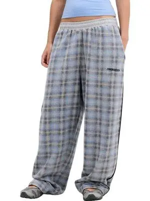 IETS FRANS Harri Cotton Fleece Wide Leg Sweatpants - Grey