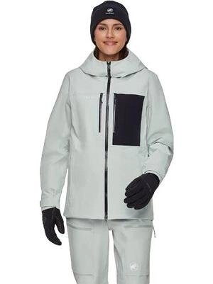MAMMUT Stoney Hs Hooded Jacket - Silver Sage/black