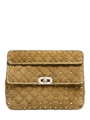 Valentino Garavani Medium Rockstud Shoulder Bag - Beige