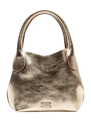 FRANCES VALENTINE Sweet Pea Mini Metallic Leather Handbag - Gold