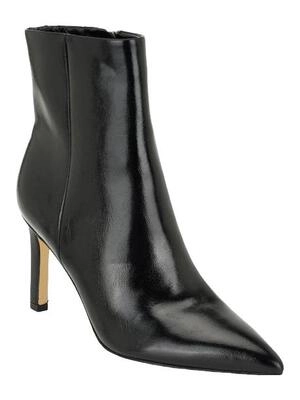 CALVIN KLEIN Chrysta Snake Embossed Faux Leather Bootie