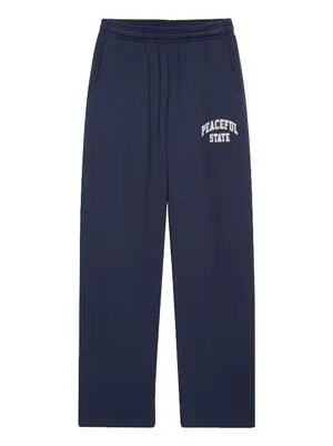 MUSEUM OF PEACE & QUIET Peaceful Cotton Fleece Sweatpants - Navy