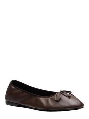 STUART WEITZMAN Nia Ballet Flat - Walnut/walnut/vanilla