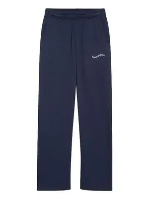 MUSEUM OF PEACE & QUIET Stencil Cotton Fleece Sweatpants Navy
