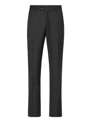 BILLIONAIRE Gessato Classic Trousers Joy Fit - Black