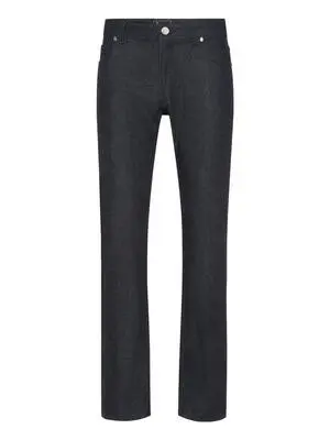 BILLIONAIRE 5 Pockets Super Straight Cut Jeans - Navy