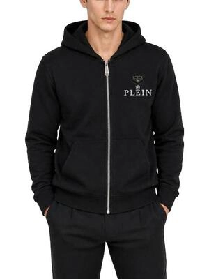 Philipp Plein Zip-up Hoodie - Black