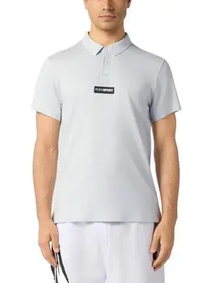 PLEIN SPORT Pique Polo T-shirt Scratch - Lightblue