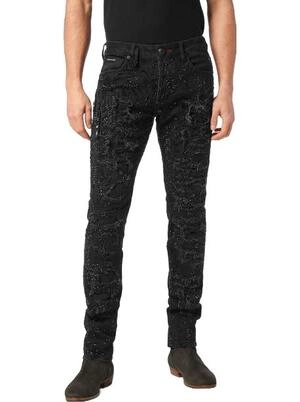 Philipp Plein Rock Star Tribal Strass Denim Trousers - Summernight