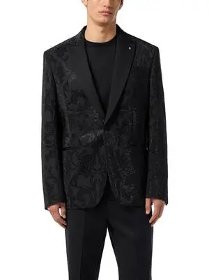 BILLIONAIRE Blazer Brocade Strass - Black