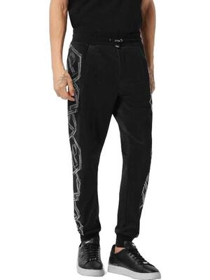 Philipp Plein Trousers Jogging Chains - Black