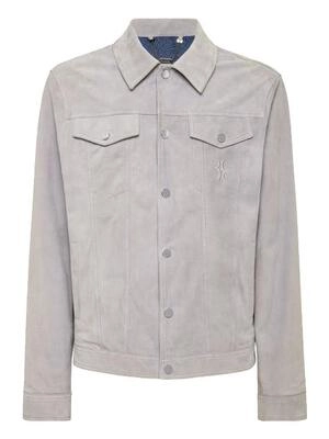 BILLIONAIRE Jacket Suede - Lightblue