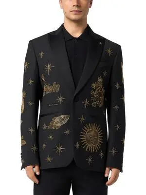 Philipp Plein Blazer Patches Zodiac - Black