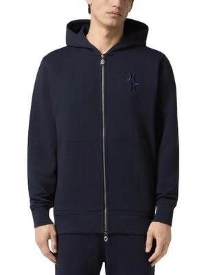 BILLIONAIRE Zip Hoodie Baroque - Navy
